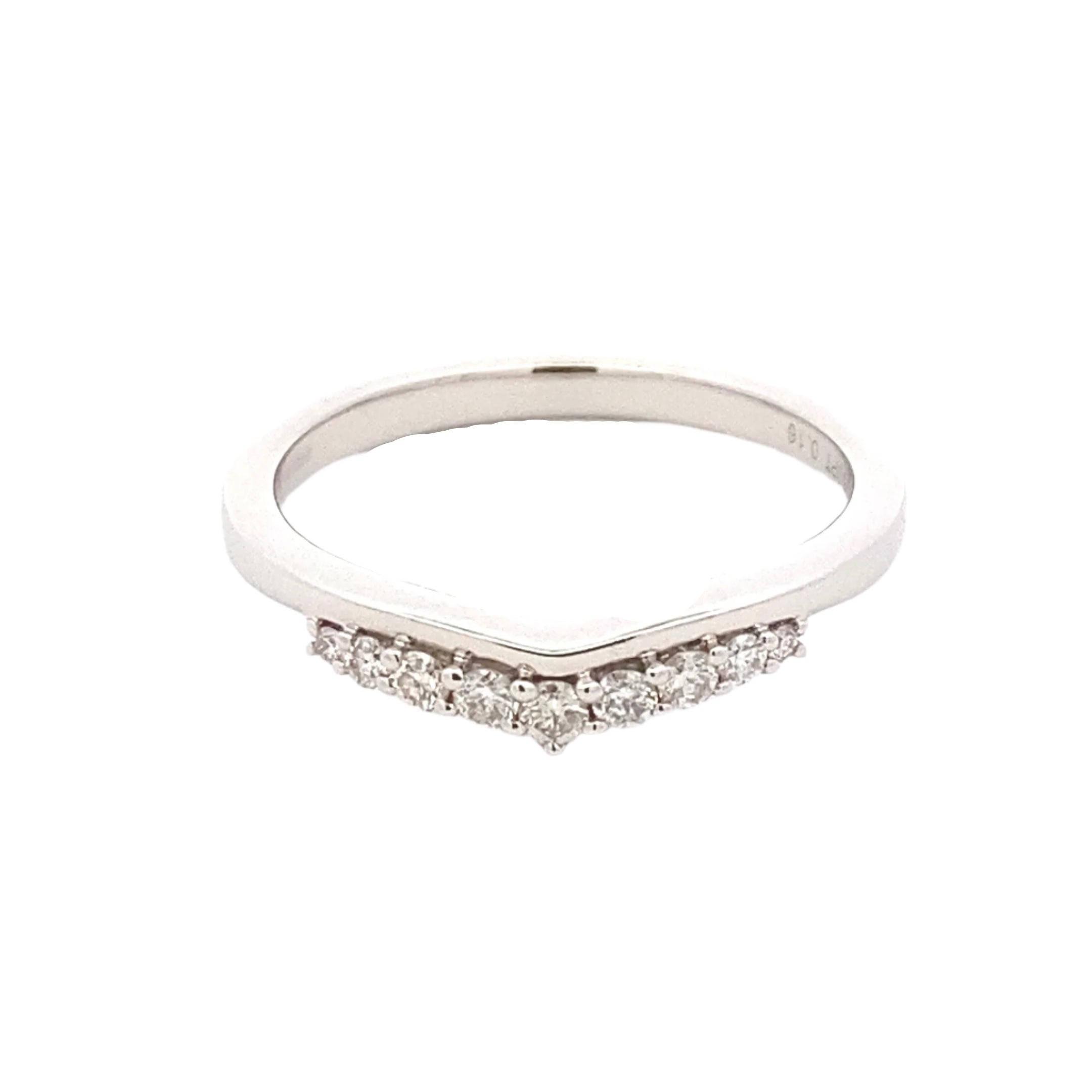 WishBone Shaped Diamond Set Wedding Band – Gardiner Brothers