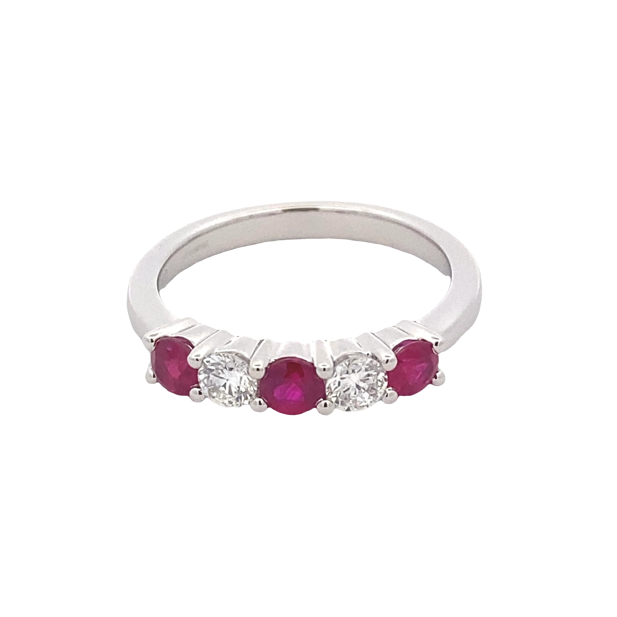 Ruby and Diamond 5 Stone Ring – Gardiner Brothers