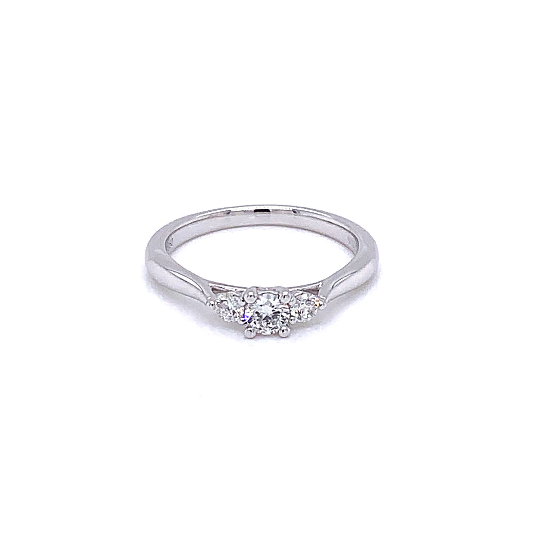 Round Brilliant Cut Diamond Bubble Style Ring ~0.87cts – Gardiner Brothers